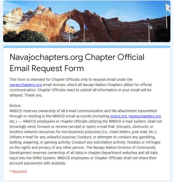 Chapters | Navajo Nation Division of Community Development