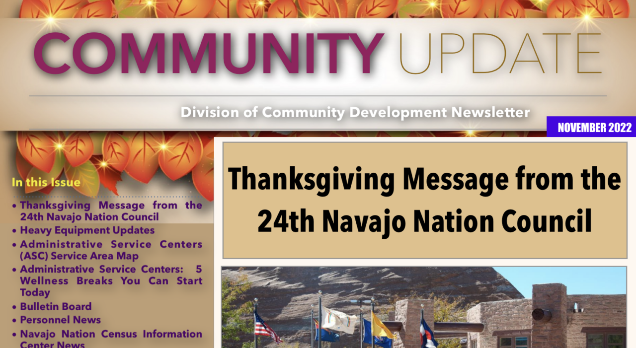 November 2022 DCD Newsletter Available | Navajo Nation Division of ...