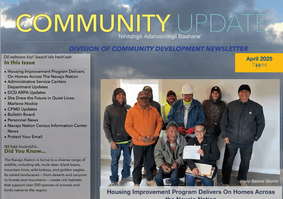 Navajo Nation Division of Community Development | NNDCD's mission is to ...